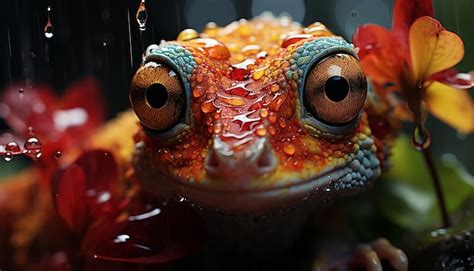 Free Photo Cute Toad Looking Underwater Wet In Tropical Rainforest