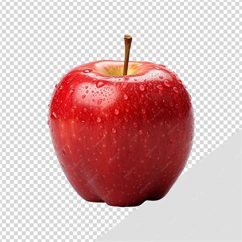 Яблоко на прозрачном фоне Png Премиум Psd Файл