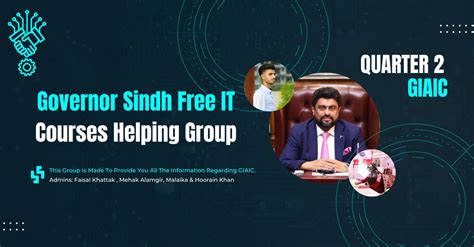 Governor Sindh Free It Courses Helping Group Facebook