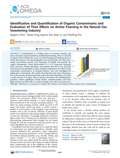 Pdf Identification And Quantification Of Organic Contaminants And