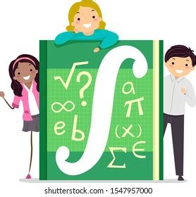 Illustration Teenage Girl Guys Standing Calculus Stock Vector Royalty Free 1547957000