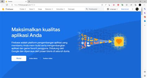 flutter memulai projek dengan firebase