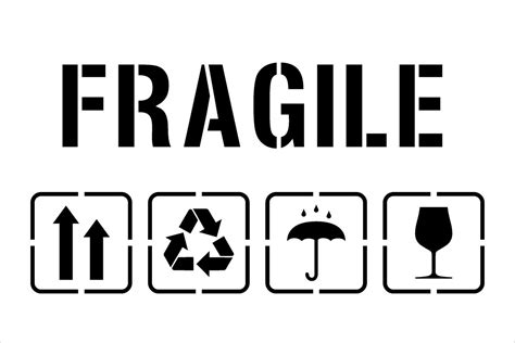 Fragile Template Free Templates Printable