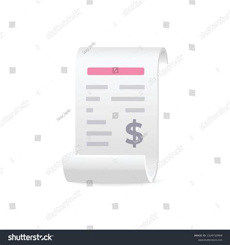 3d Vector Energy Tax Purchase Bill Stock Vector Royalty Free 2220720909 Shutterstock