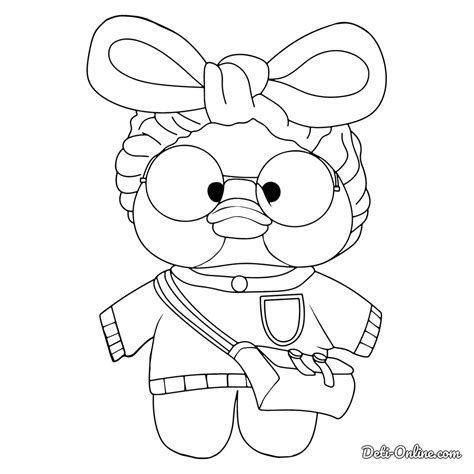 Lalafanfan Duck Разукрашки 70 фото