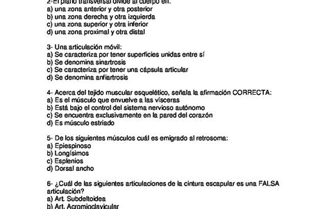 Introducción A La Anatomía Ejercicios Y ExÁmenes Resueltos