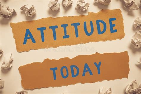 Conceptual Display Attitude Business Overview Settled Way Of Thinking Or Feeling About