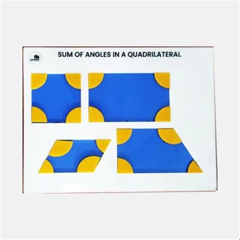 Acrylic Upper Primary Maths Lab Kit Sum Of Angles In A Quadrilateral