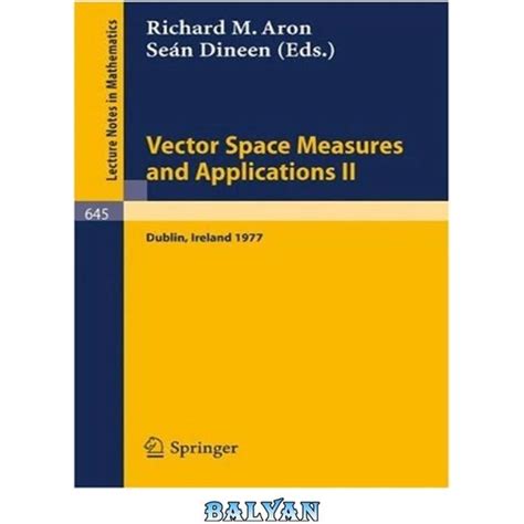 خرید و قیمت دانلود کتاب Vector Space Measures And Applications Ii ترب