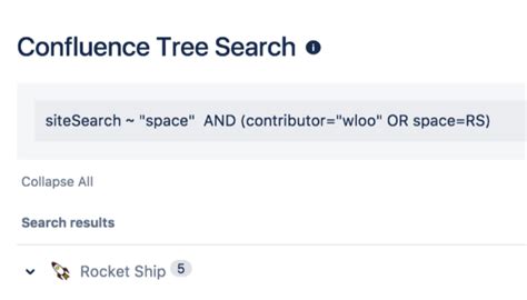 Tree Search For Confluence Atlassian Marketplace