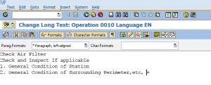 SAP PM Create General Task List Task List Group