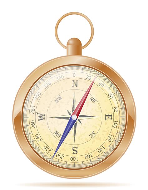 Compass Old Retro Vintage Icon Stock Vector Illustration 488191 Vector
