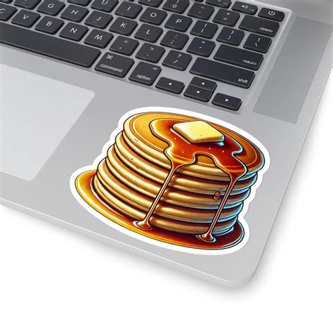 Kawaii Pancakes Sticker Cute Pancake Sticker Chibi Kawaii Pancake Sticker Pancake Sticker