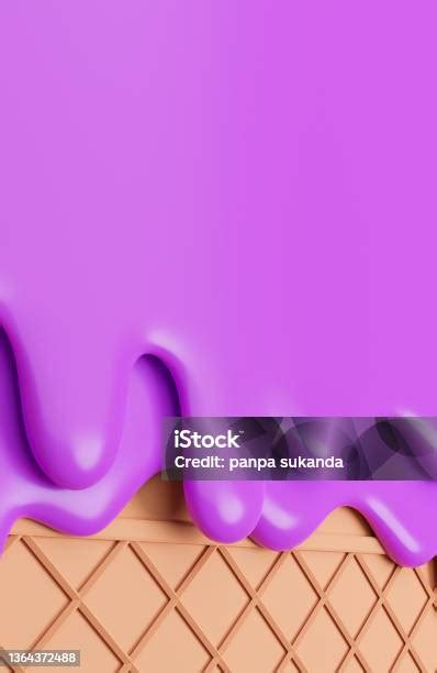 블루 베리 아이스크림 웨이퍼 배경에 녹아3d 모델과 삽화 0명에 대한 스톡 사진 및 기타 이미지 0명 3차원 형태 건강한 생활방식 Istock