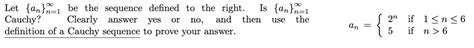 Solved Let An N Be The Sequence Defined To The Right Is Chegg