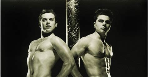 Male Models Vintage Beefcake Joe Marcy And Unknown Model Photographed