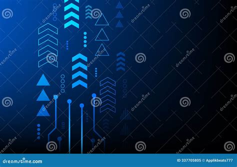 Cyber Technology Security Network Protection Background Design Vector Illustration Stock