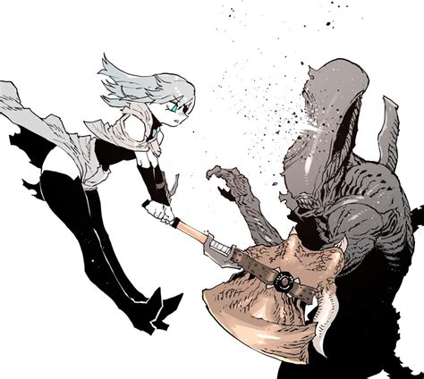 Monster Hunter And Xenomorph Monster Hunter And 1 More Drawn By