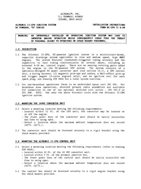 Cpu Ii Service Instructions Pdf
