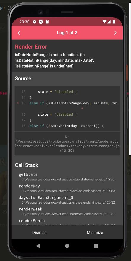Isdatenotinrange Is Not A Function · Issue 1997 · Wixreact Native Calendars · Github