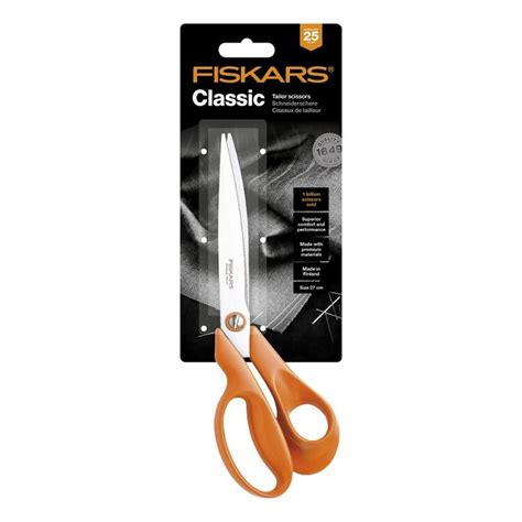 Fiskars Classic 27 Cm Tailor Scissors Orange And Silver 27 Cm