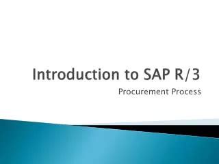 PPT Introduction SAP R PowerPoint Presentation Free Download ID 440175