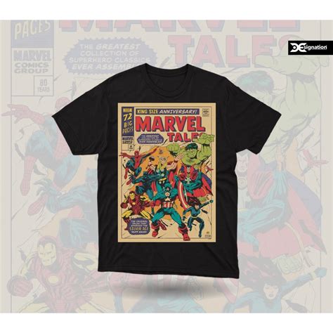 Jual Kaos Marvel Avengers Comics Premium Tshirt Cotton Combed 24s