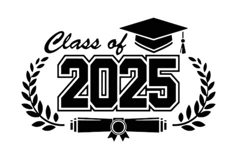 A Black And White Photo Of A Class Of Class Of The Year Premium Vector