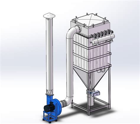 脉冲布袋除尘器 By 一来二去 3d打印模型文件3d模型库 免费平价 魔猴网