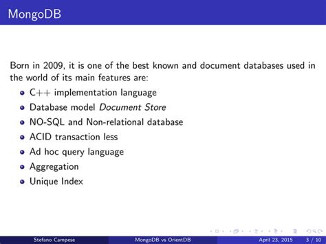mongodb vs orientdb ppt