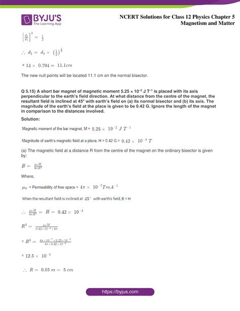 Ncert Solutions May7 Class 12 Physics Chapter 5 Magnetism And Matter 12