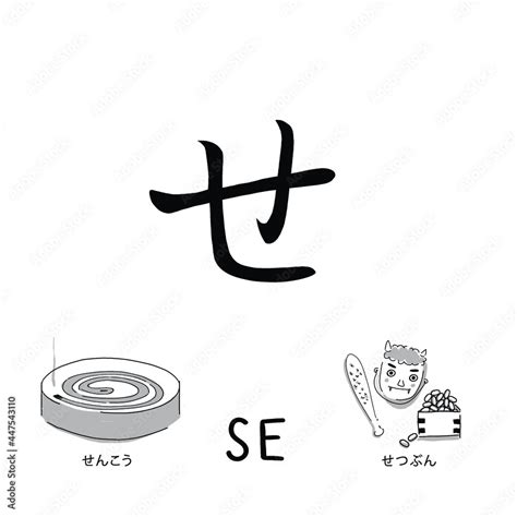 Japanese Alphabets Illustration Hand Drawn Sketch Drawing Japanese