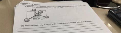 Solved 1 Please Calculate The Atomic Packing Factor Apf