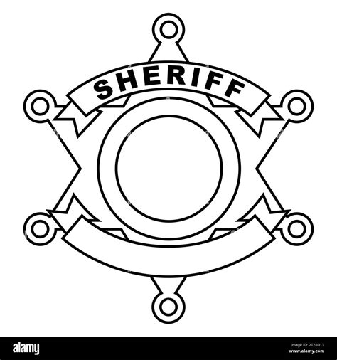 Vector Illustration Of Security Police Badge Sheriff Badge Stock Vector Image And Art Alamy