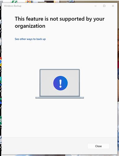 Windows Backup Popup Software And Applications Spiceworks Community