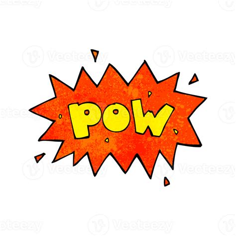 Cartoon Comic Book Pow Symbol 44989799 Png