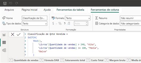 Projeto Power BI DAX Contextos e Iterações Desafio SWITCH Power BI DAX contextos e