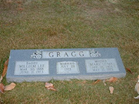William Lee Gragg 1888 1973 Find A Grave Memorial