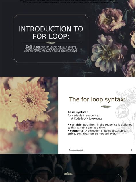 Introduction To For Loop Pdf Control Flow Computing