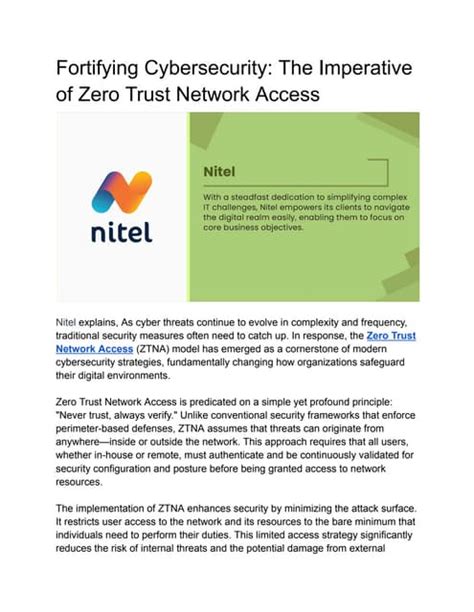 Secure Modern Environments And Enable Digital Transformation By Zero