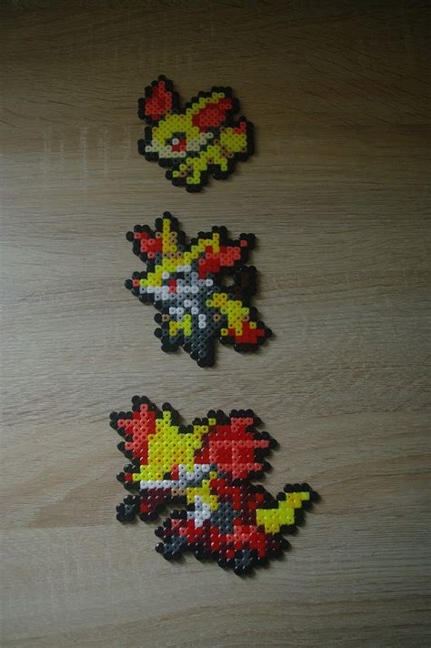 Sprite Fennekin Braixen Delphox Perler Beads Pixel Art Desertcart Bahamas