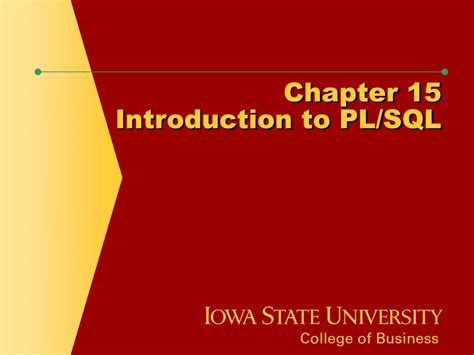 PPT Chapter 15 Introduction To PL SQL PowerPoint Presentation Free Download ID 1707237