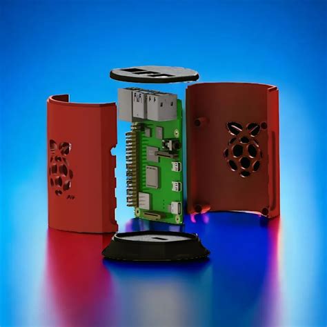 Raspberry Pi Cases Tower Zeropi3pi4pi5 With Fan Support By