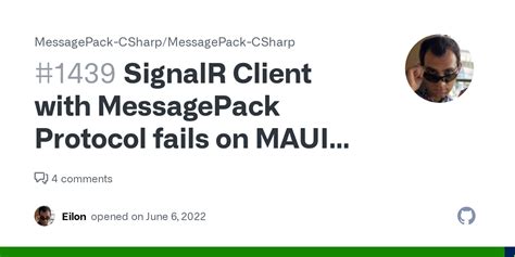 Signalr Client With Messagepack Protocol Fails On Maui Ios · Issue