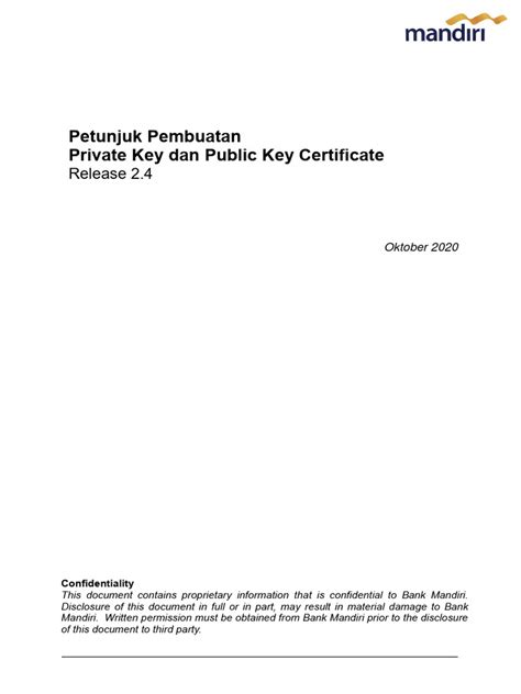 Petunjuk Pembuatan Keystore Dan Certificate Keystore 24 Pdf