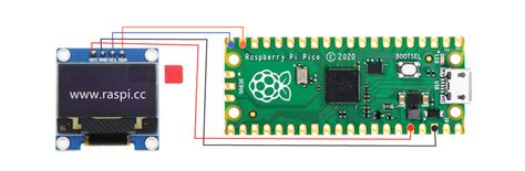树莓派pico picow使用0 96寸oled显示模块 显示屏模块 raspi