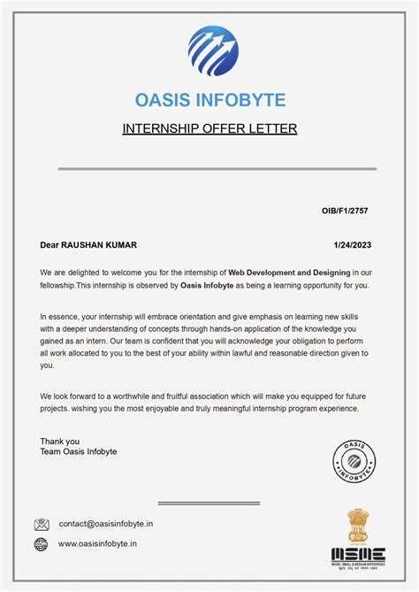 Raushan Kumar On Linkedin Infobyte Oasis Infobyte Oasisinfobyte Webdevelopment Intern
