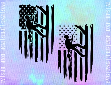 Tree Trimmer Flag Svg Graphic By Seleart · Creative Fabrica