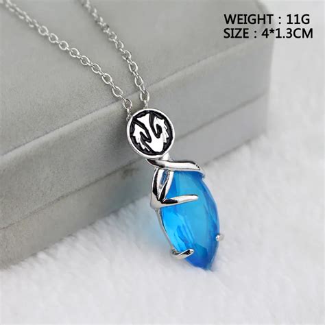 Faceted Crystal Pendant Necklace Anime Inspired Game Jewelry Shop