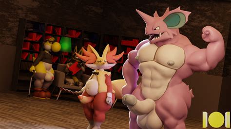 Post 5383976 Delphox Lucario Nidoking Porkyman Supermariobros Yoshi